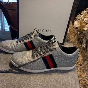 Gucci | Shoes | Woman Gucci Sneakers Glitter | Poshmark